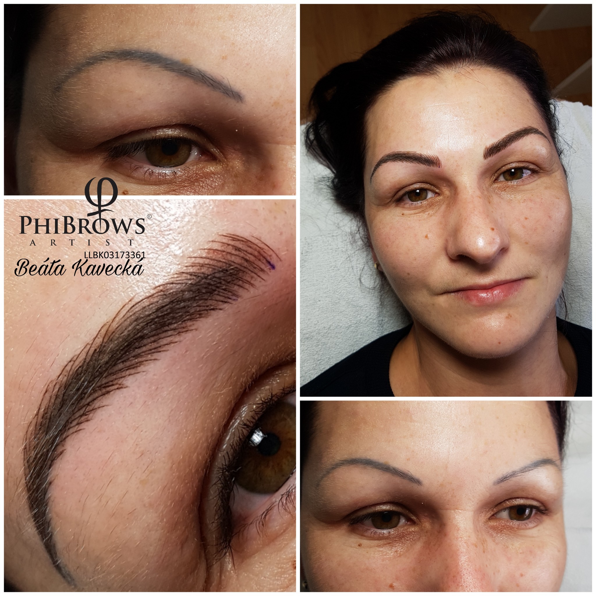 Permanentný makeup obočia,microblading Phibrows – La Femme